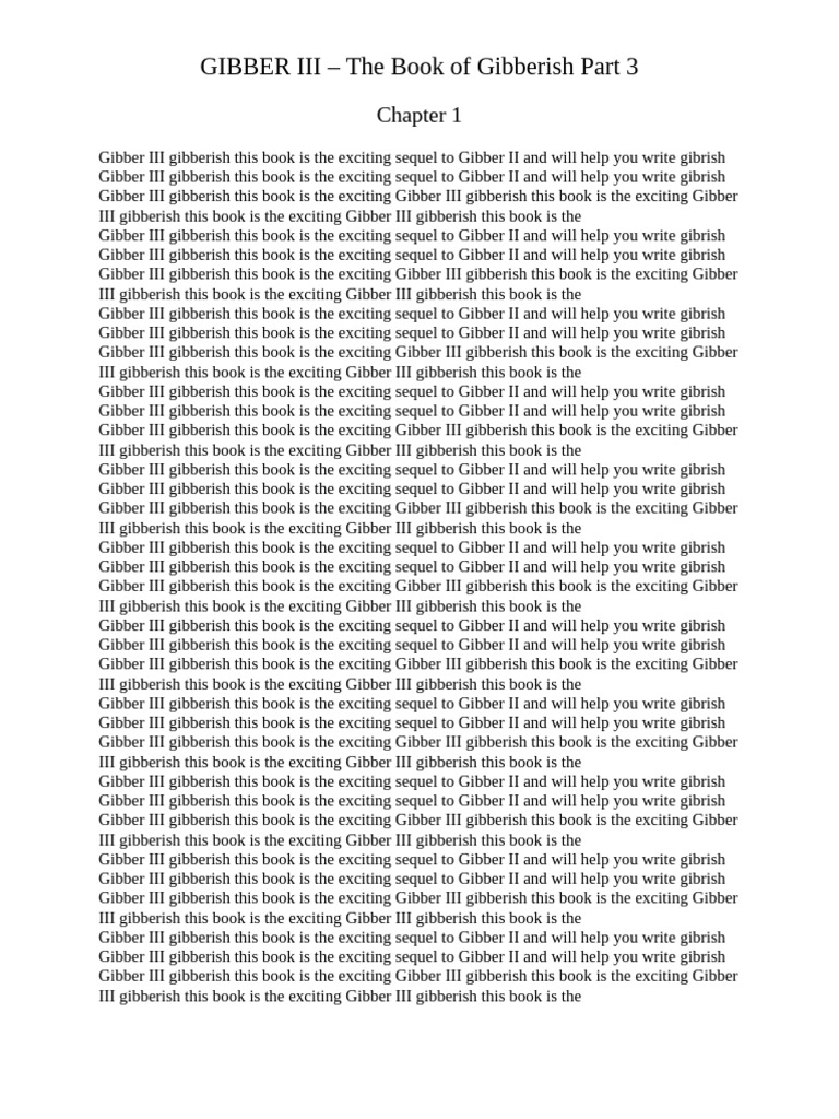 Gibber Iii - Anon | PDF | Dialectology | Semantics