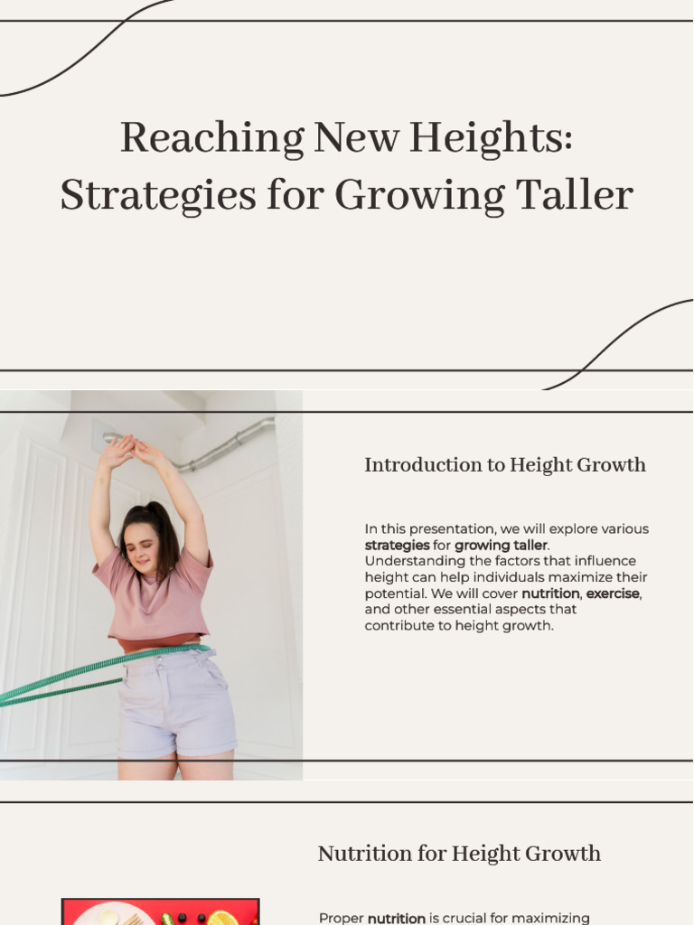 Slidesgo Reaching New Heights Strategies For Growing Taller ...