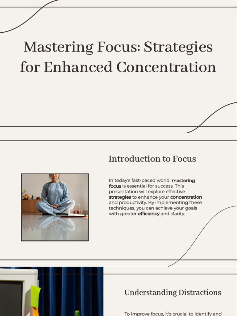 Slidesgo Mastering Focus Strategies For Enhanced Concentration ...