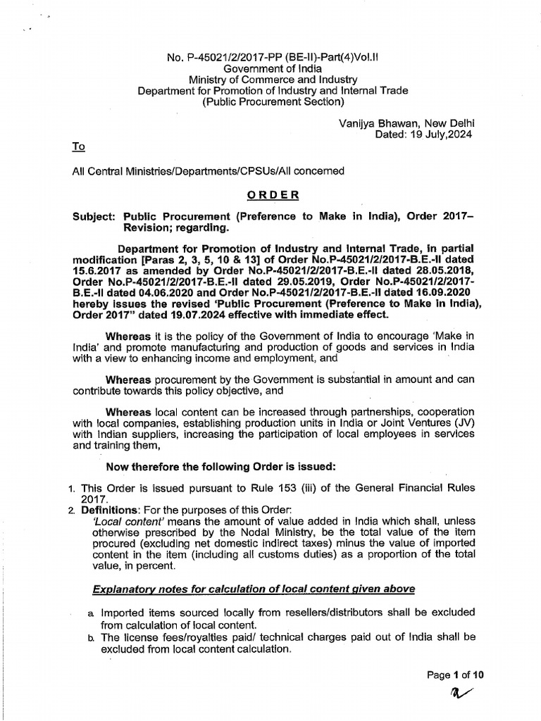Revised PPP-MII Order 2024 | PDF | Accountant | Business