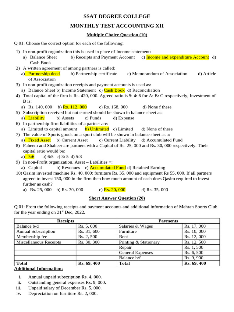 01 Xii | PDF | Expense | Balance Sheet