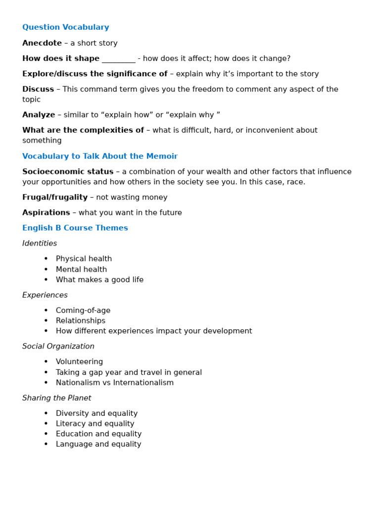 IO Question Prep Sheet 2023-2025 | PDF