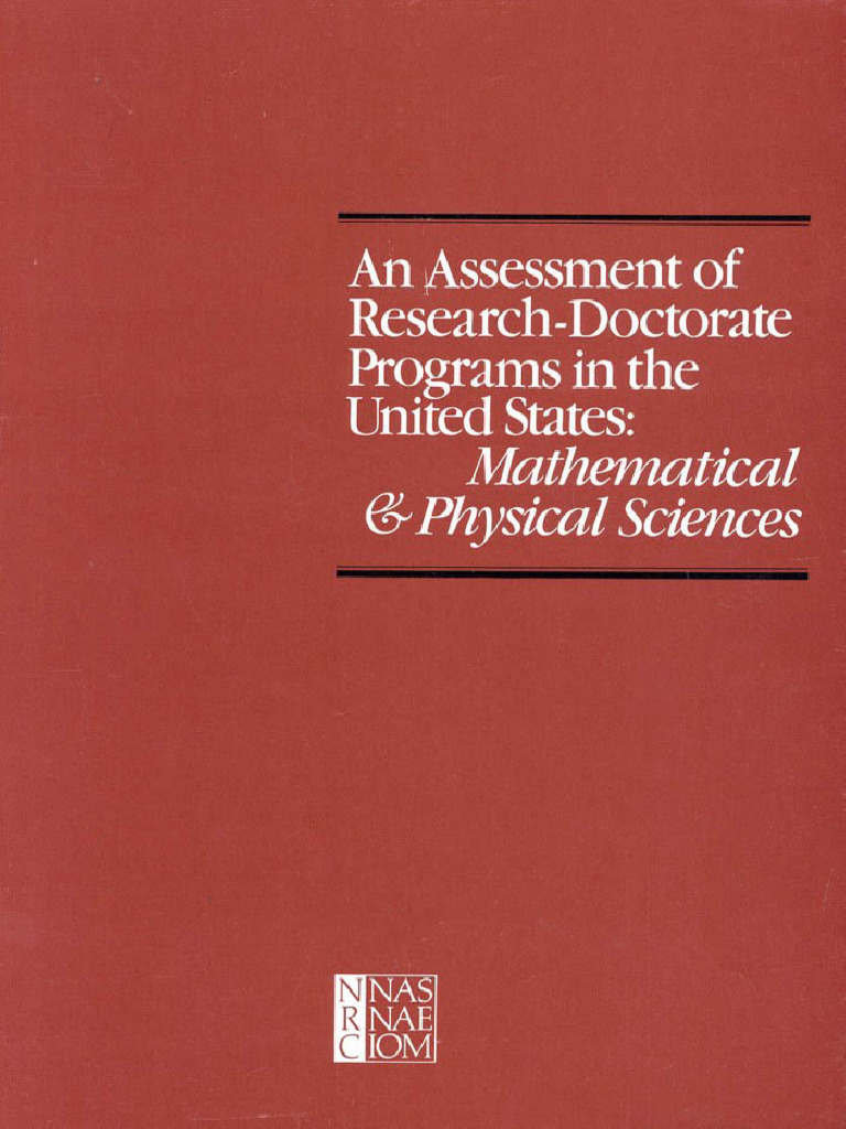 US Research-Doctorate Programs Assessment | PDF