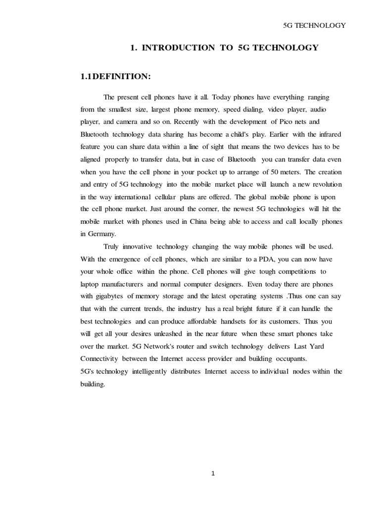 5G_TECHNOLOGY | PDF | 3 G | Computer Network