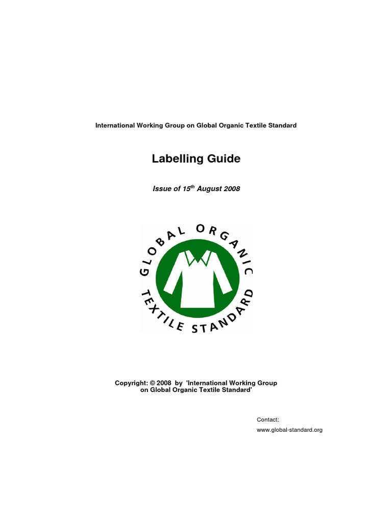 GOTS LabellingGuide | PDF | License | Logos