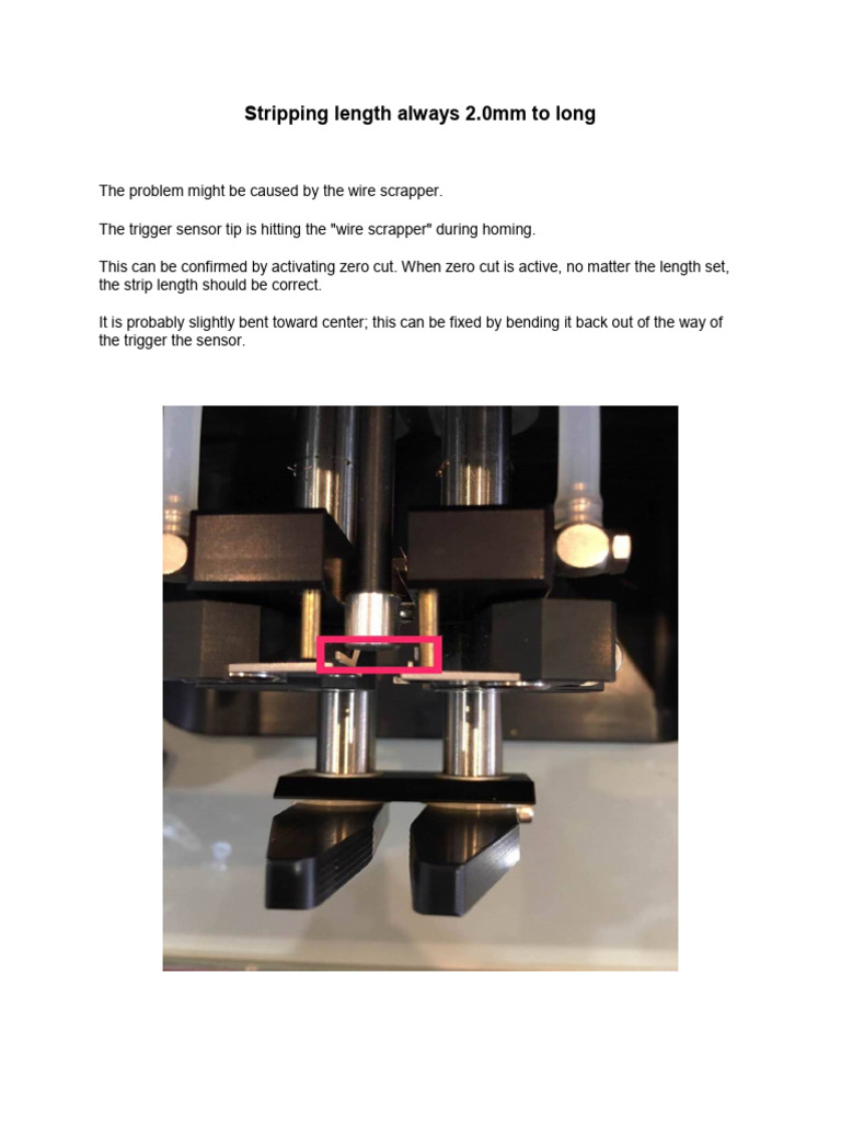 Mira 230 Wrong Stripping Length | PDF