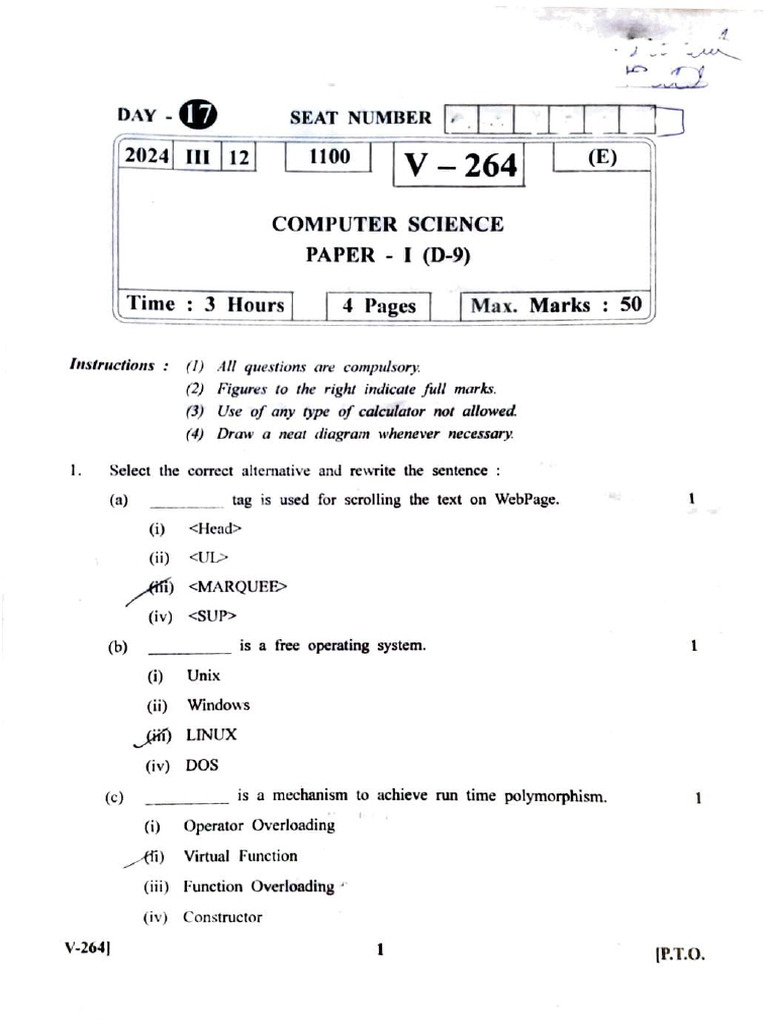 CS1 2024 BQP | PDF | Constructor (Object Oriented Programming) | Programming