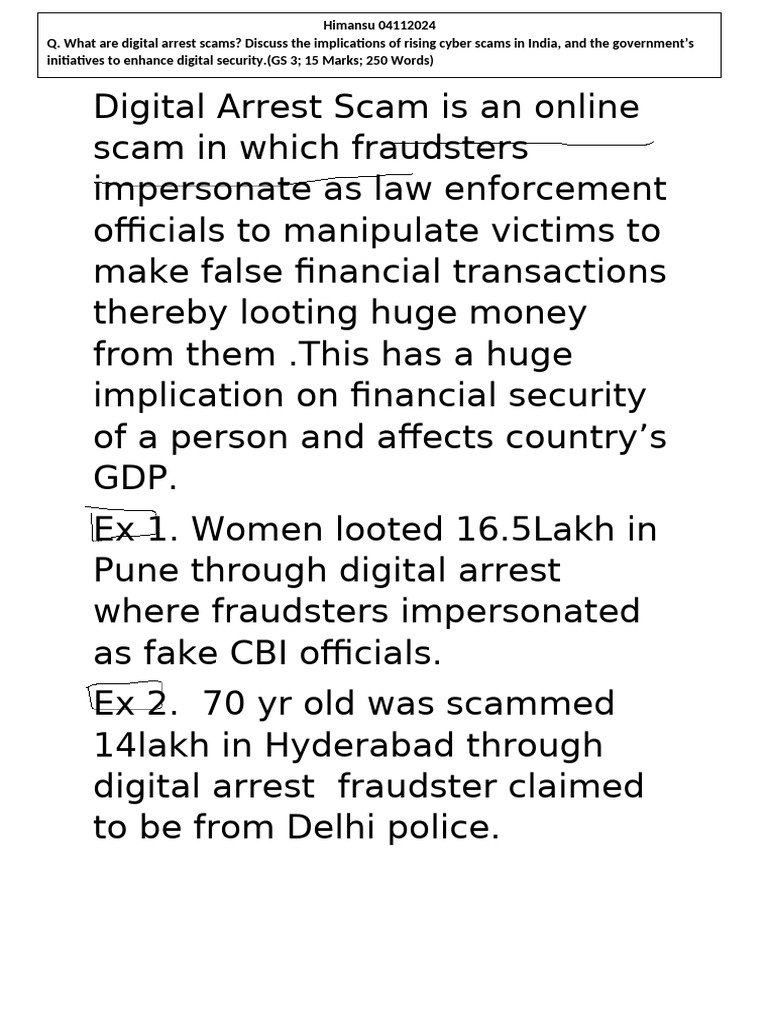 Digital Arrest | PDF | Cybercrime | Fraud