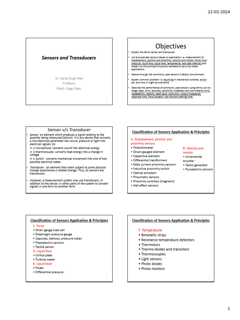 3-Sensors and Transducers - Writeup | PDF | Pressure Measurement | Sensor