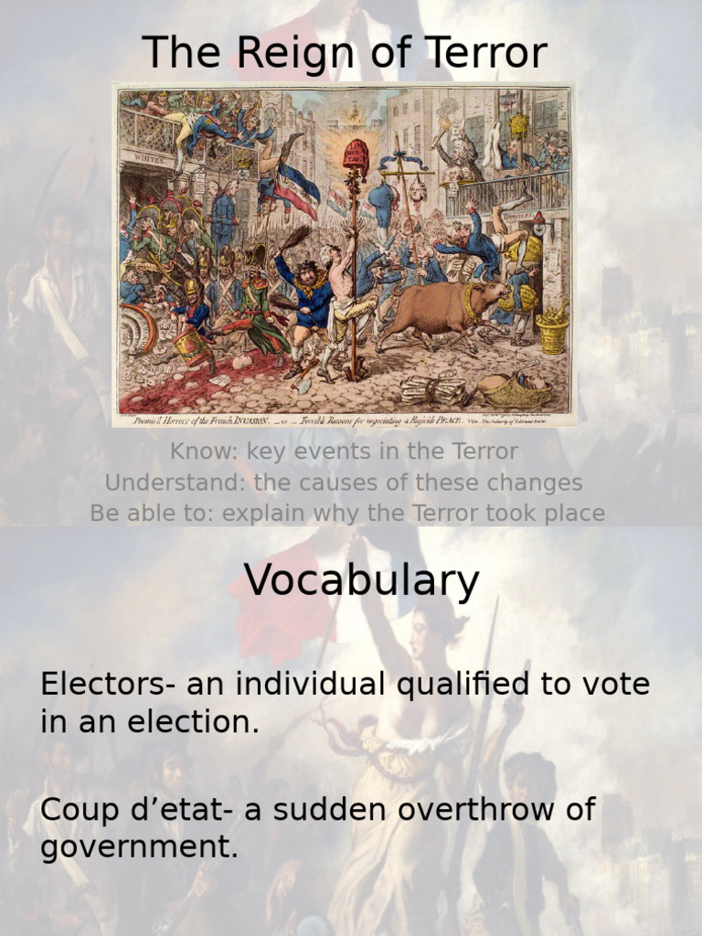 G8 2.2 - Radical Revolution and Reaction LT | PDF | Reign Of Terror ...