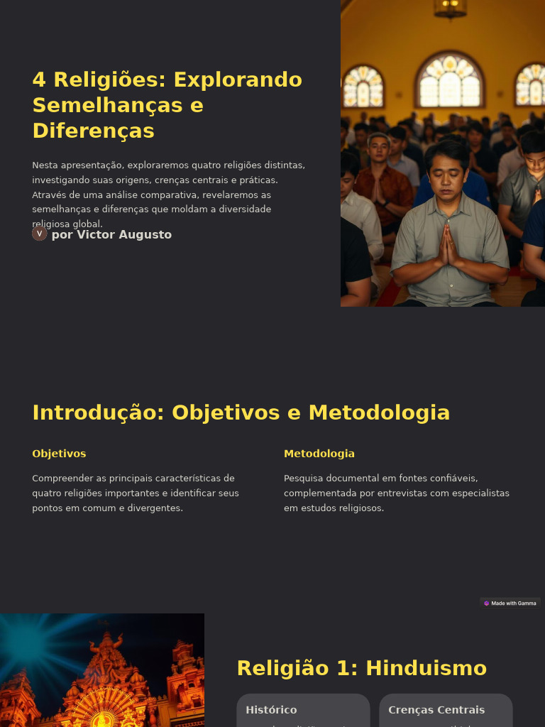 4 Religioes Explorando Semelhancas e Diferencas | PDF | Jesus | Monoteísmo