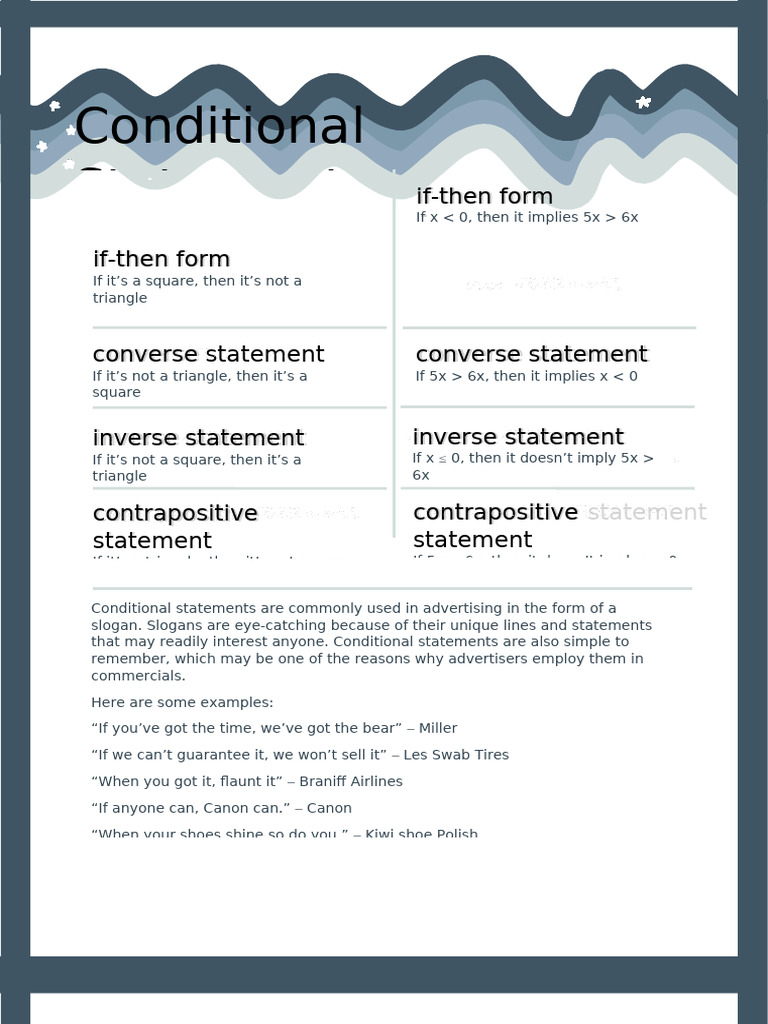 Understanding Conditional Statements | PDF