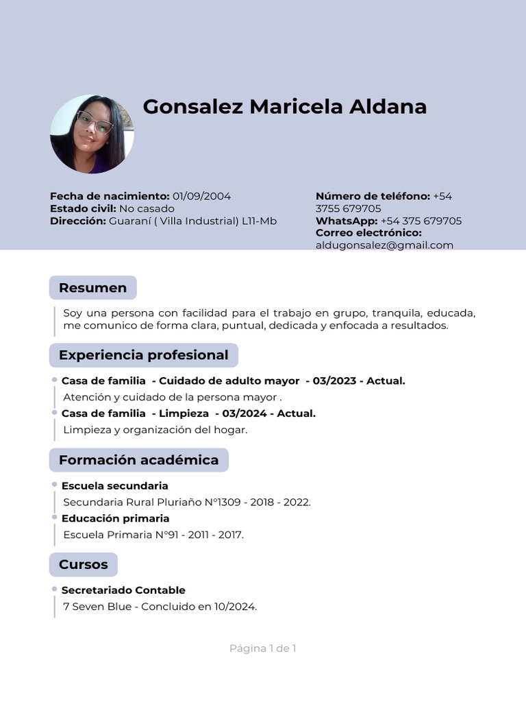 CV Su Nombre 10-2024 | PDF