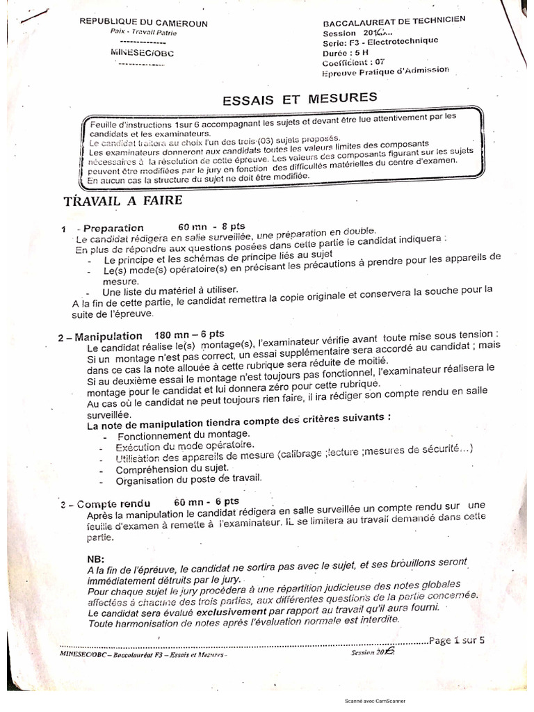 Essais Et Mesures 2016 | PDF