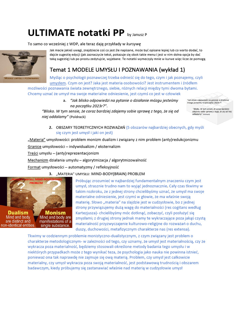 Ultimate Notatki PP | PDF