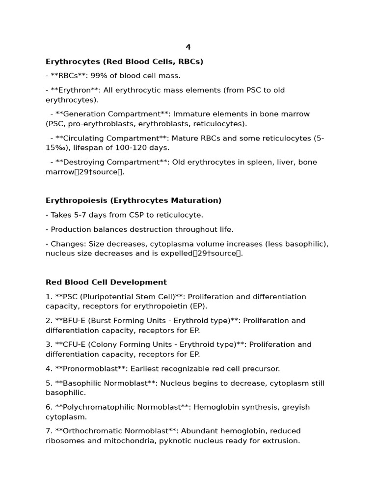 Physiology 4 | PDF | Red Blood Cell | Tissue (Biology)