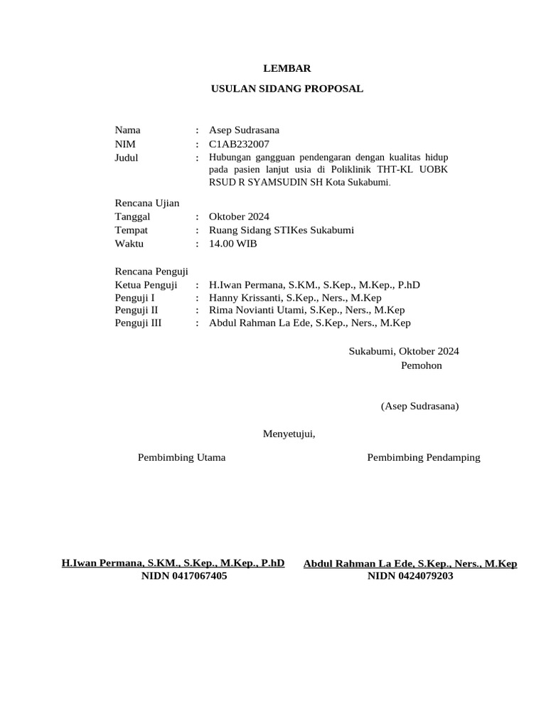 LEMBAR Proposal Asep Sudrasana | PDF