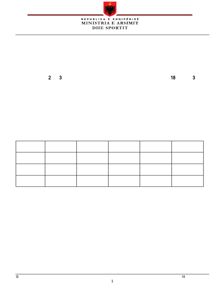 Skema e Vleresimit Gjuhe Shqipe Dhe Letersi 2 | PDF