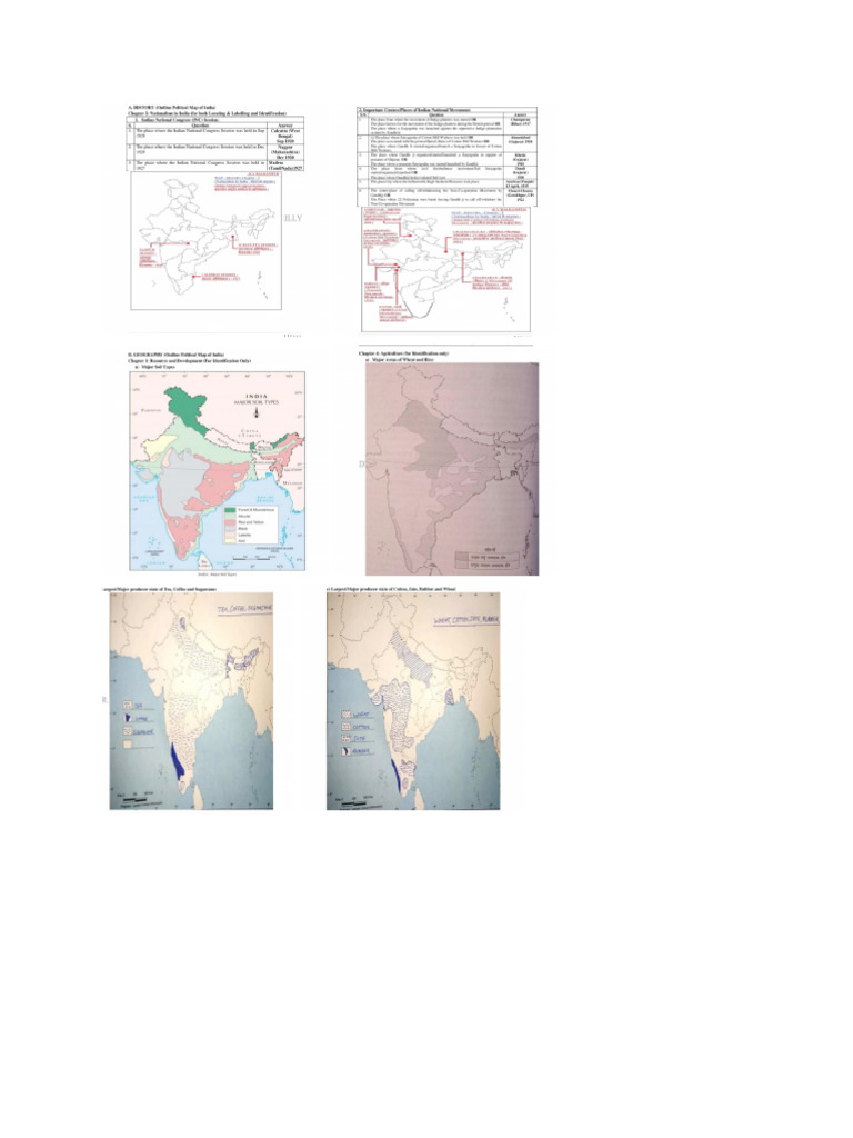 Social Science Map Work | PDF