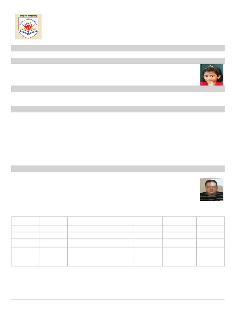 School Form-Kashvi | PDF