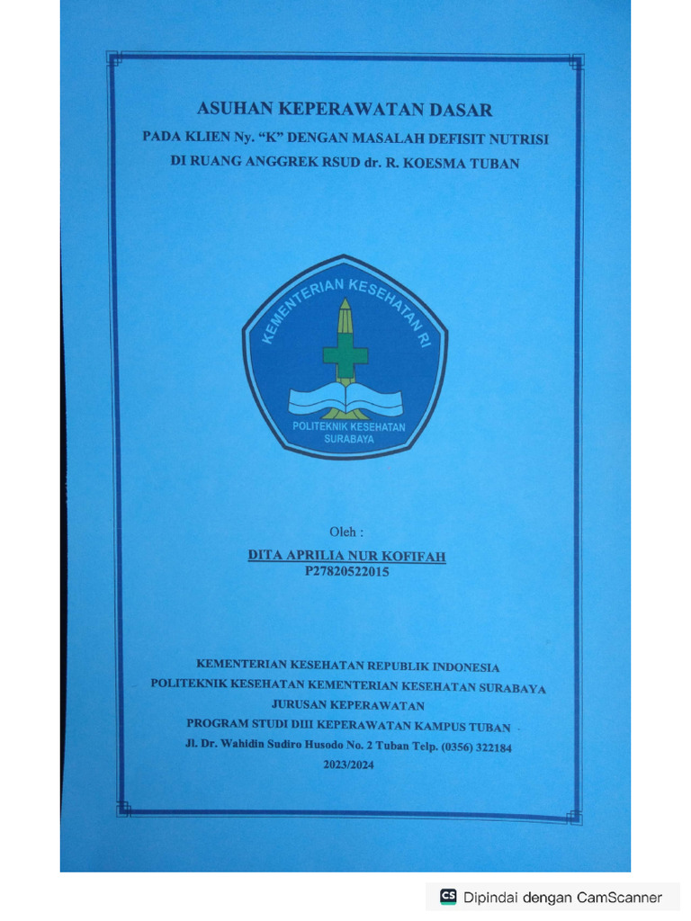 LP Defisit Nutrisi Di Ruang Anggrek | PDF