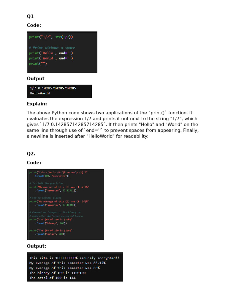 802 Lab6 S9 | PDF | Parameter (Computer Programming) | Function (Mathematics)