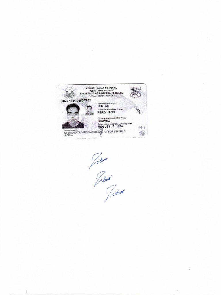 Teston Id | PDF