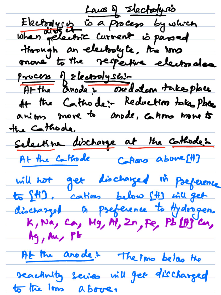 Electrolysis 10 | PDF | Ion | Anode