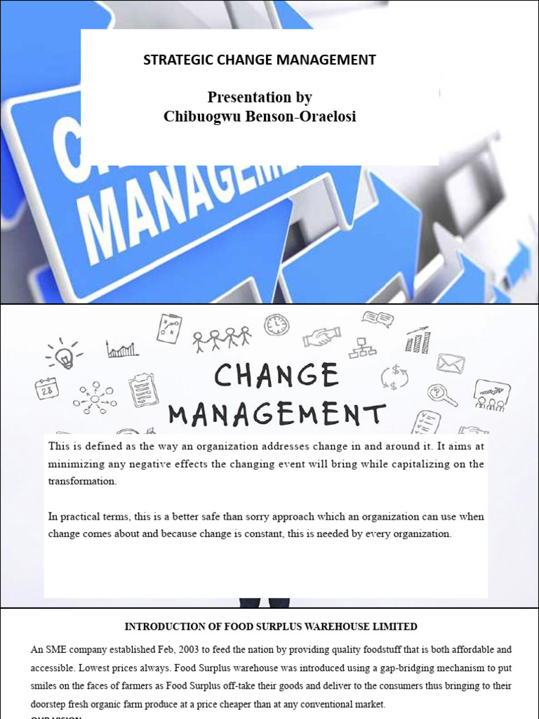 Food Surplus Strategy Change Management by Chibuogwu Benson Oraelosi | PDF | Change Management ...