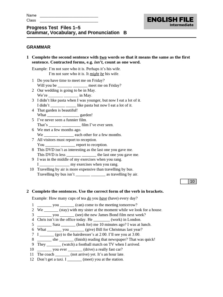 EF3e Int Progresstest 1 5b | PDF | Charles Lindbergh