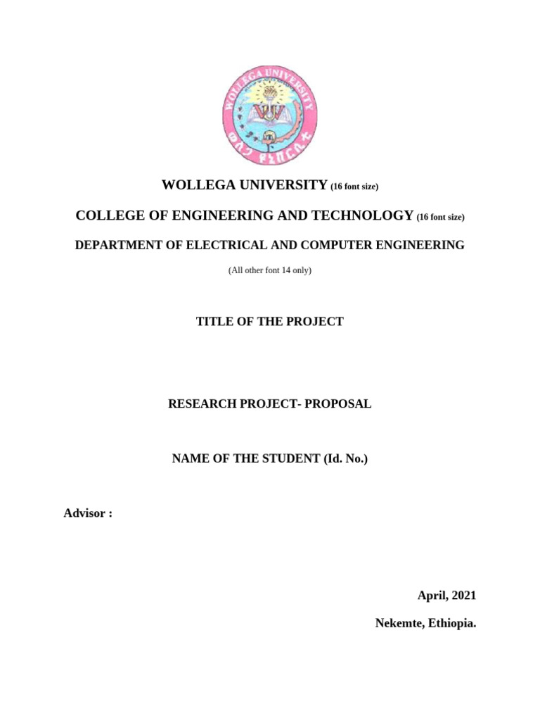 Reseach Project Proposal Format | PDF