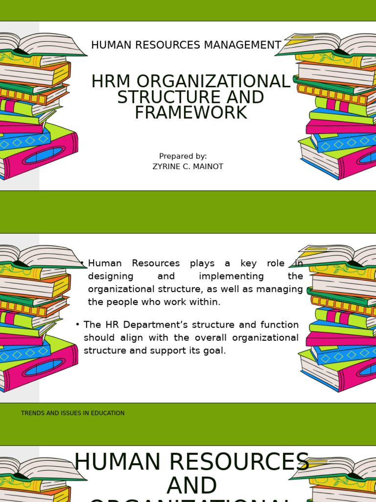 HRM Organizational Structure, Framework and Qualification | PDF ...