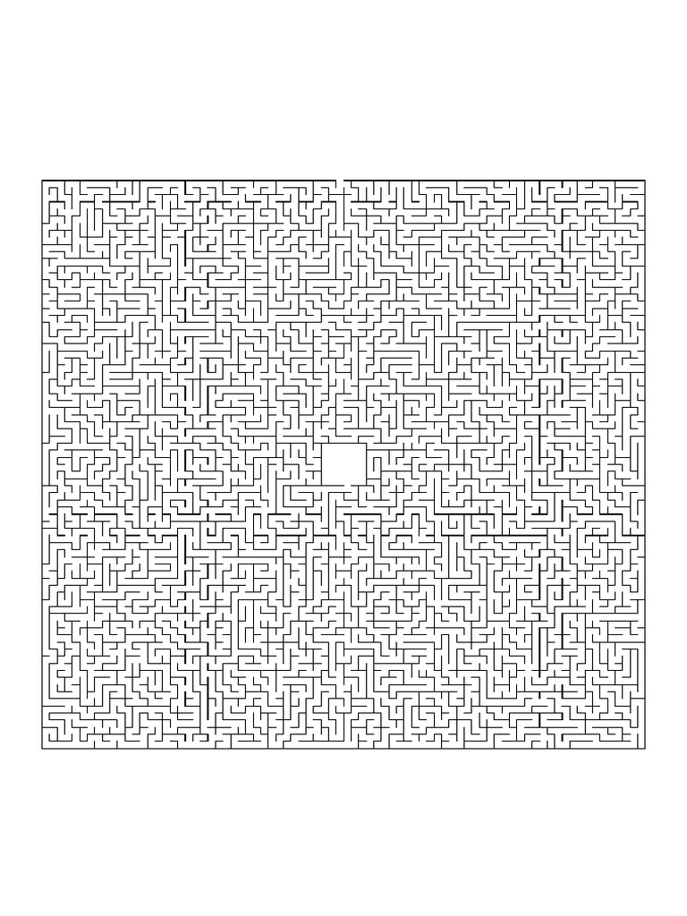 80 by 80 Orthogonal Maze | PDF
