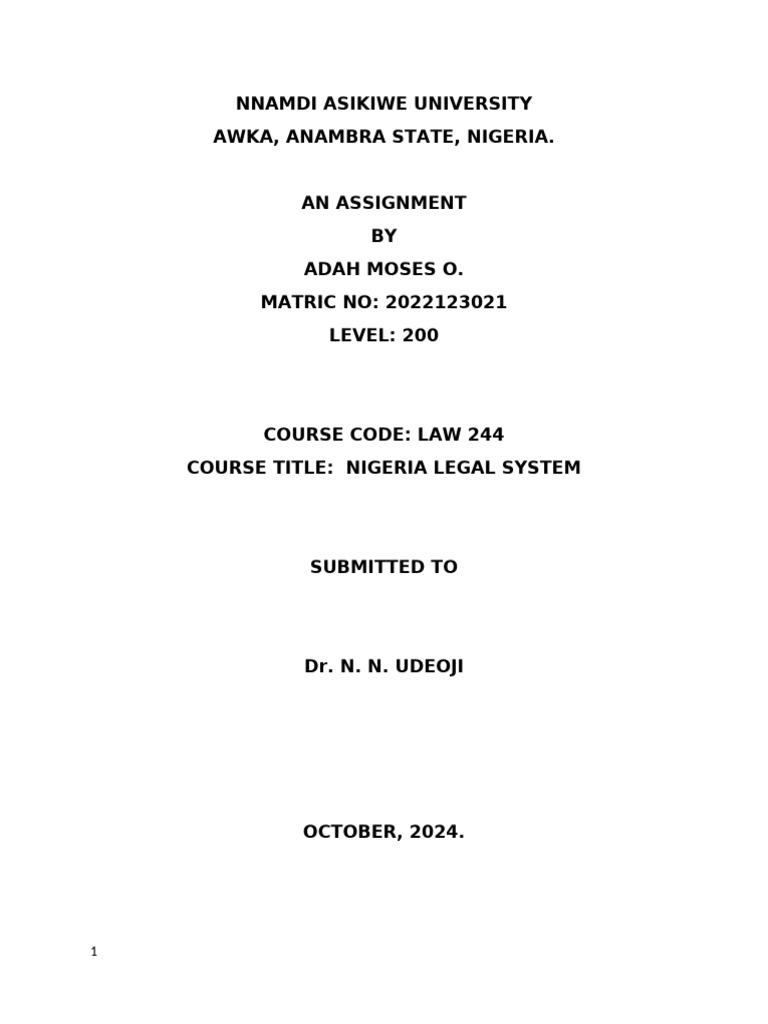 Okonkwo UNZIK | PDF | Appeal | Legal Remedy