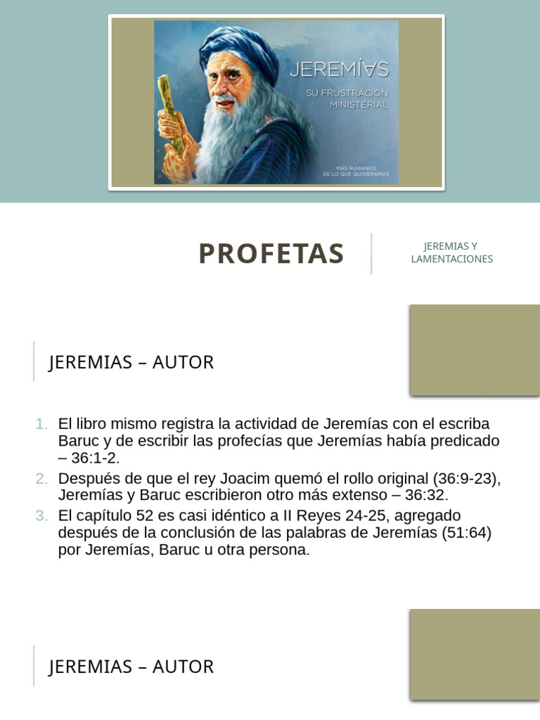 Aula 3-Jeremias-Lamentaciones | PDF | Jeremías | Babilonia
