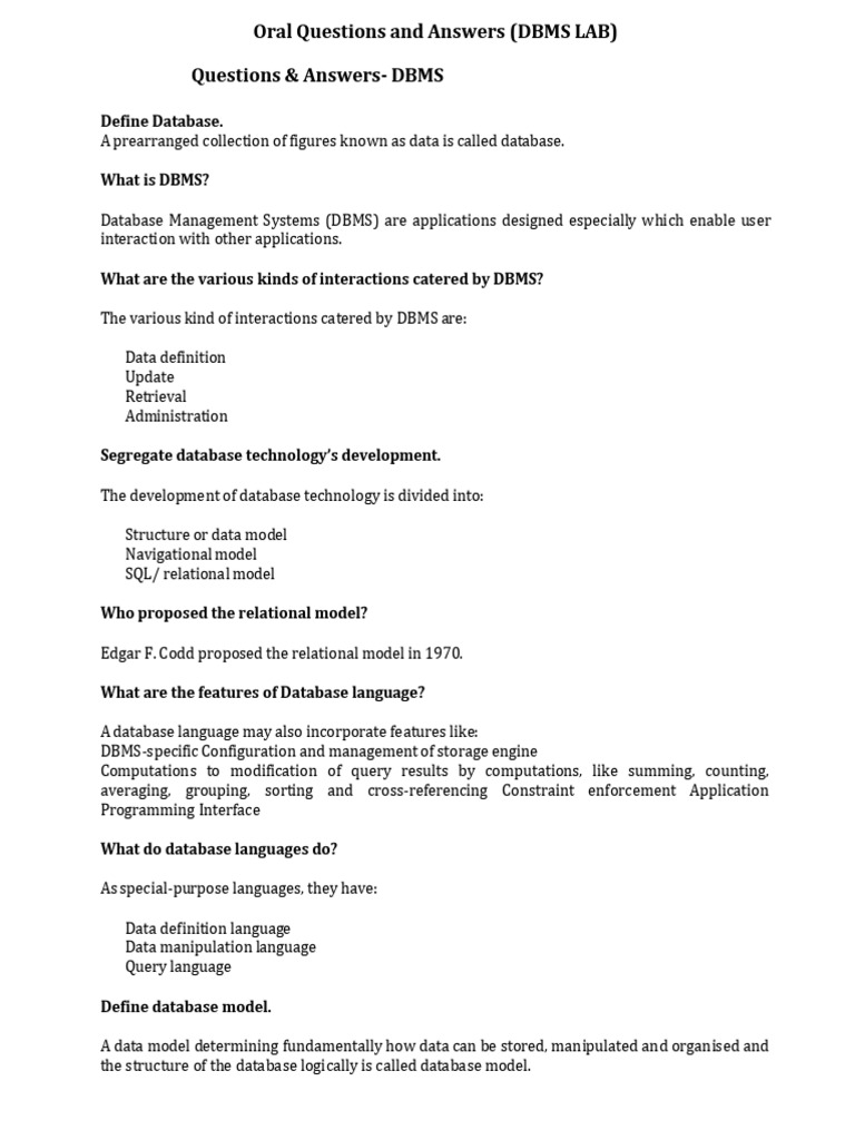 DBMS External Internal Question Bank | PDF | Databases | Sql