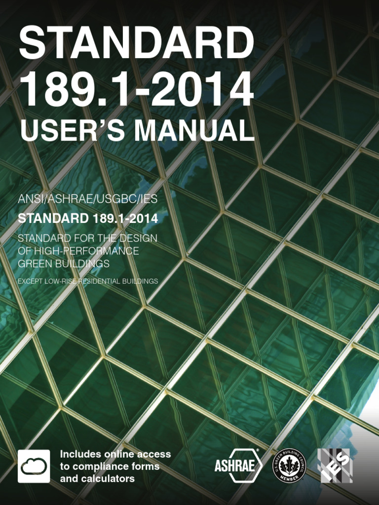 ASHRAE Standard 189.1 User's Manual 2014 | PDF | Green Building ...