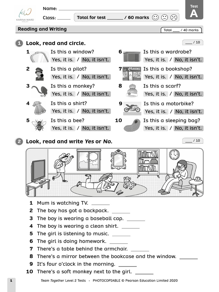 Final Test Children 2 | PDF