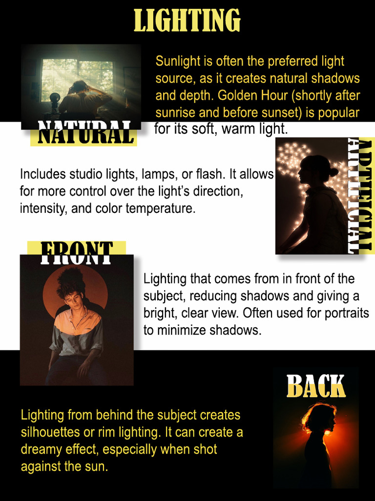 Natural vs. Artificial Lighting Techniques | PDF