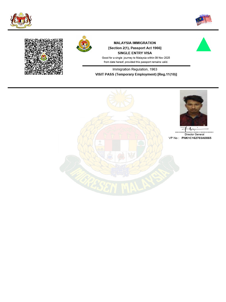 Hasan Miah - Permit 2025 | PDF