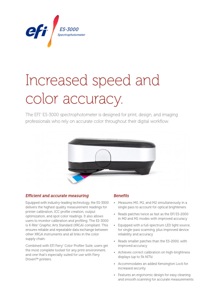 efi_fiery_es3000_ds_en_us | PDF | Spectrophotometry | Optics