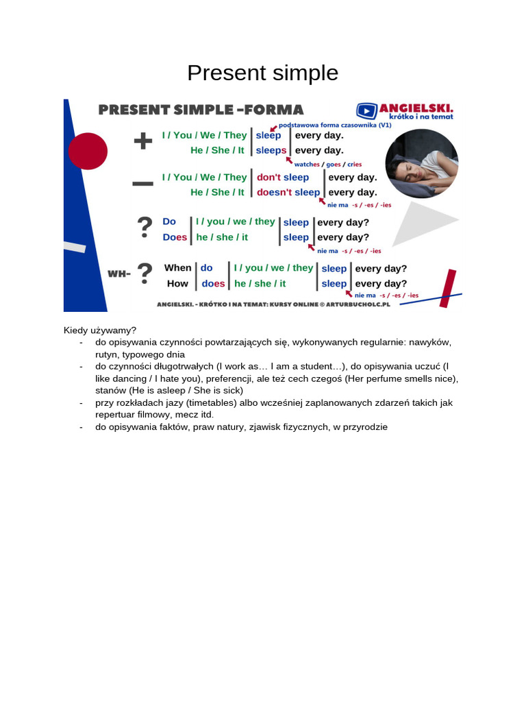 Present Simple + Con | PDF