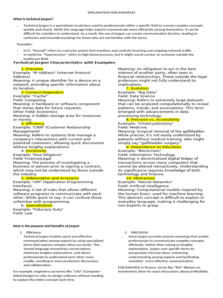 Understanding Technical Jargon | PDF | Technical Drawing | Rendering ...