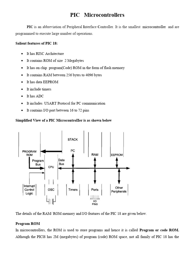 PICdown | PDF | Read Only Memory | Microcontroller