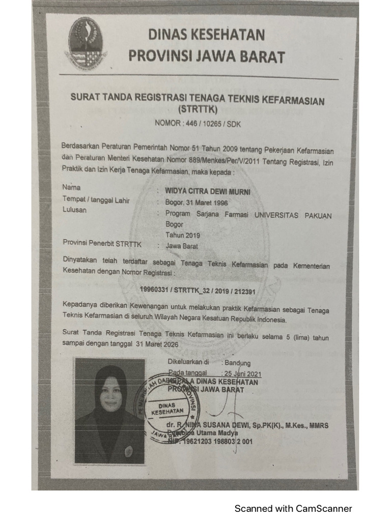 STR Widya Citra Dewi Murni | PDF