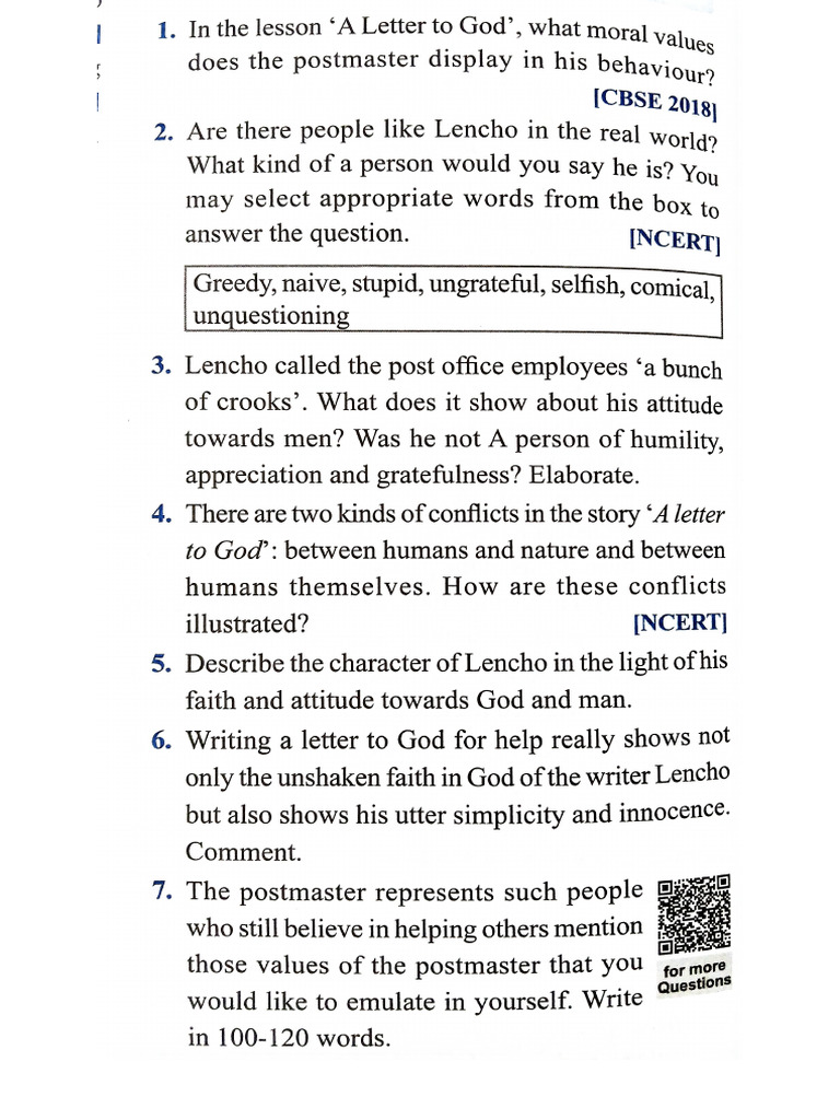 sample hots questions class10 | PDF