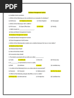 DBMS MCQ Practice Questions IT Class 10 | PDF | Databases | Relational ...