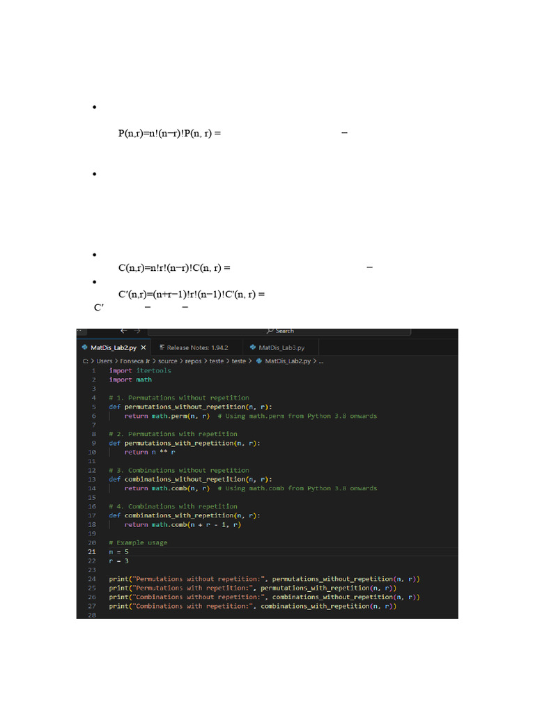 Permutations and Combinations Explained | PDF