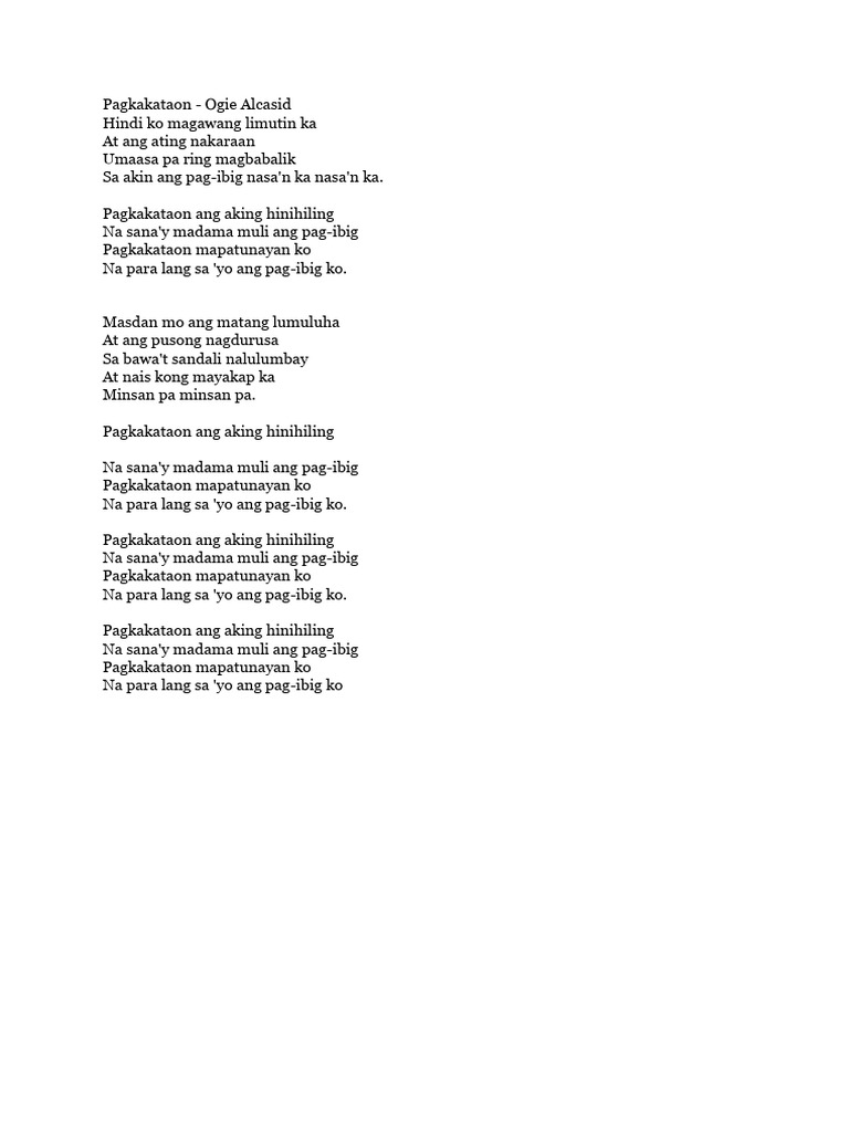 Pagkakataon | PDF