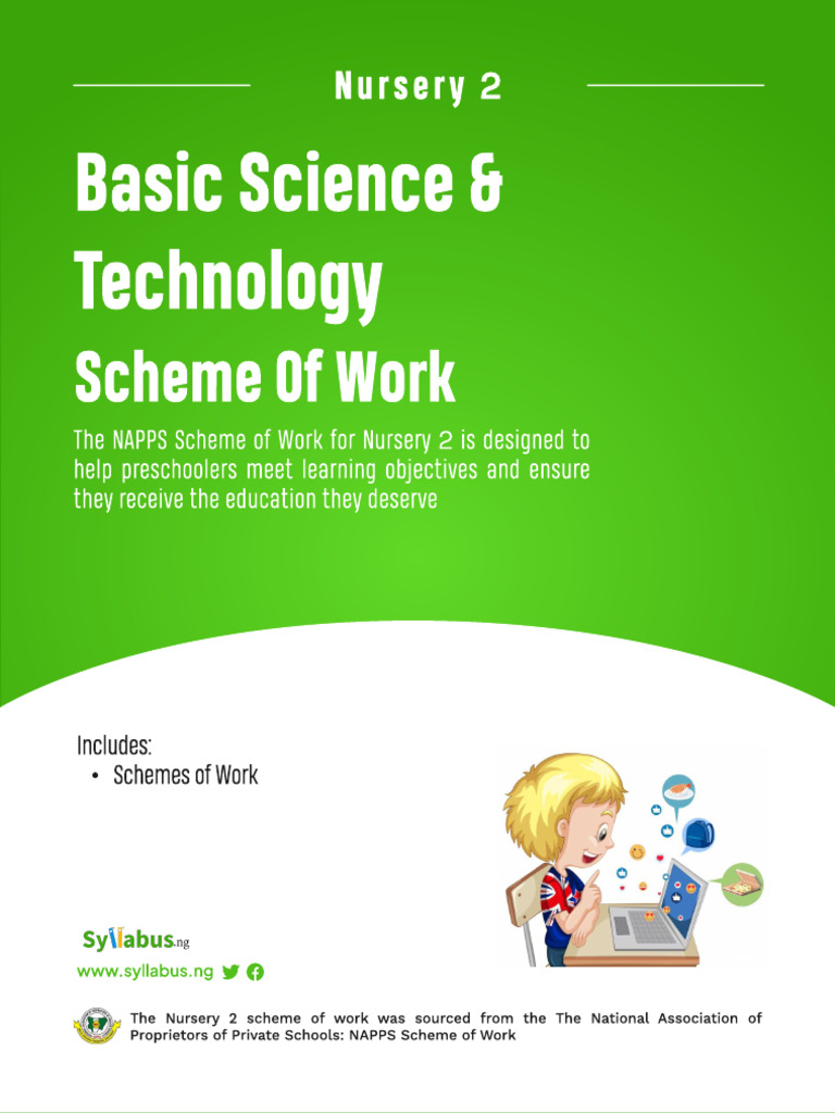 Nursery 2 Basic Science Scheme Overview | PDF | Taste | Teachers